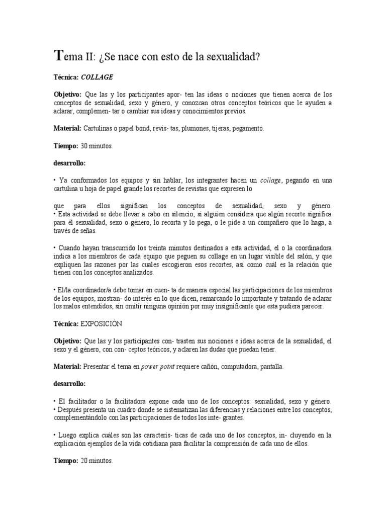 Tema II Taller | PDF | Collage