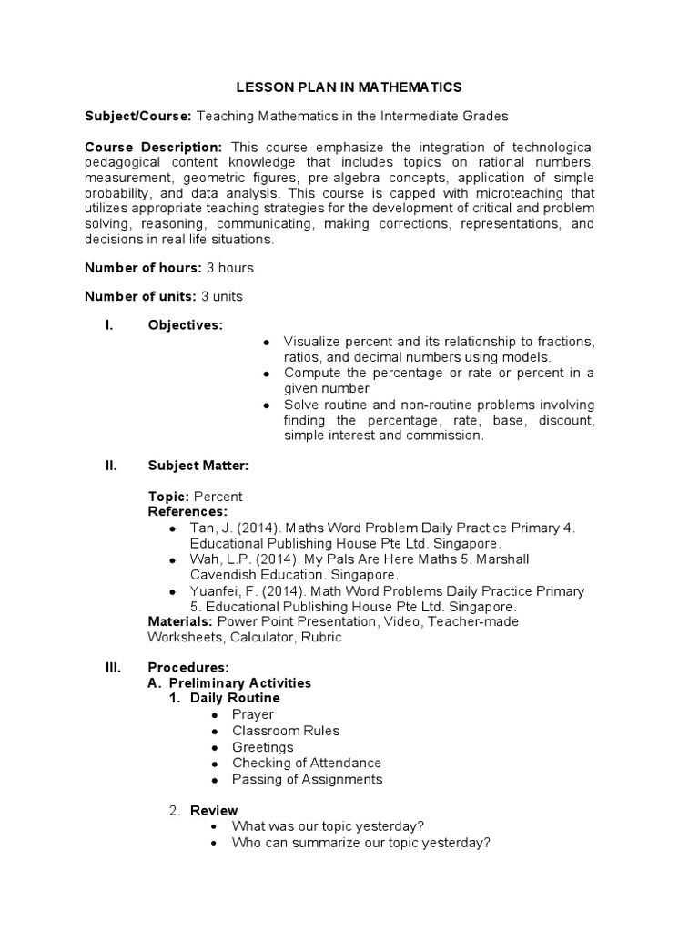LP 6 | PDF | Percentage | Mathematics