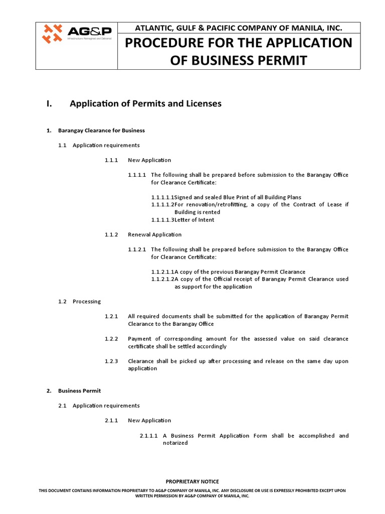 Application For Business Permits Procedure | PDF | Notary Public | Justice