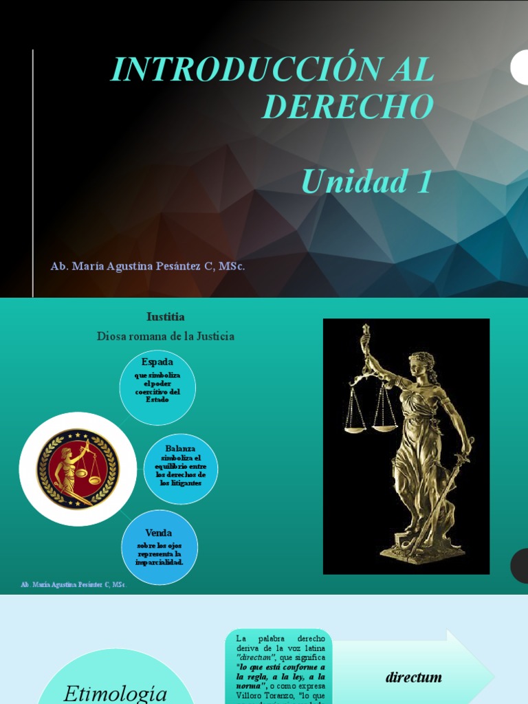 Unidad 1 Etimologia de La Palabra Derecho. p62 | PDF | Conocimiento ...