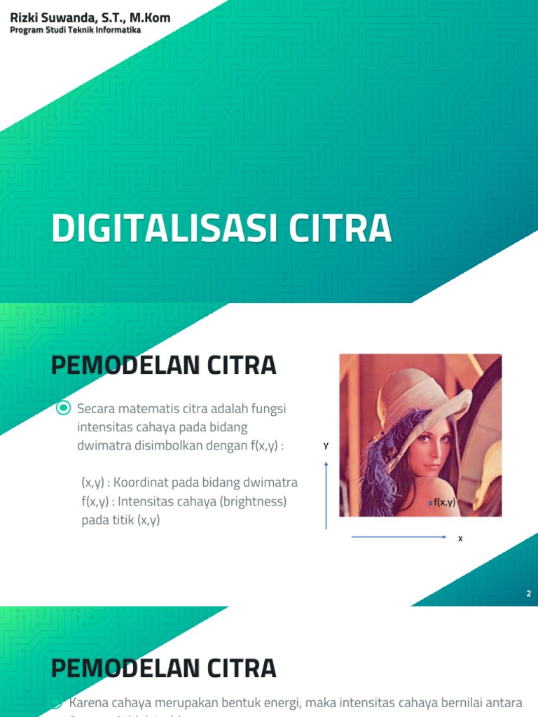 Digitalisasi dan Pemodelan Citra | PDF