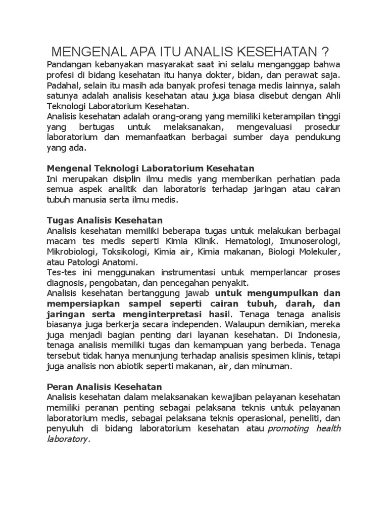 Pengertian Standar Profesi ATLM Standar Profesi ATLM | PDF