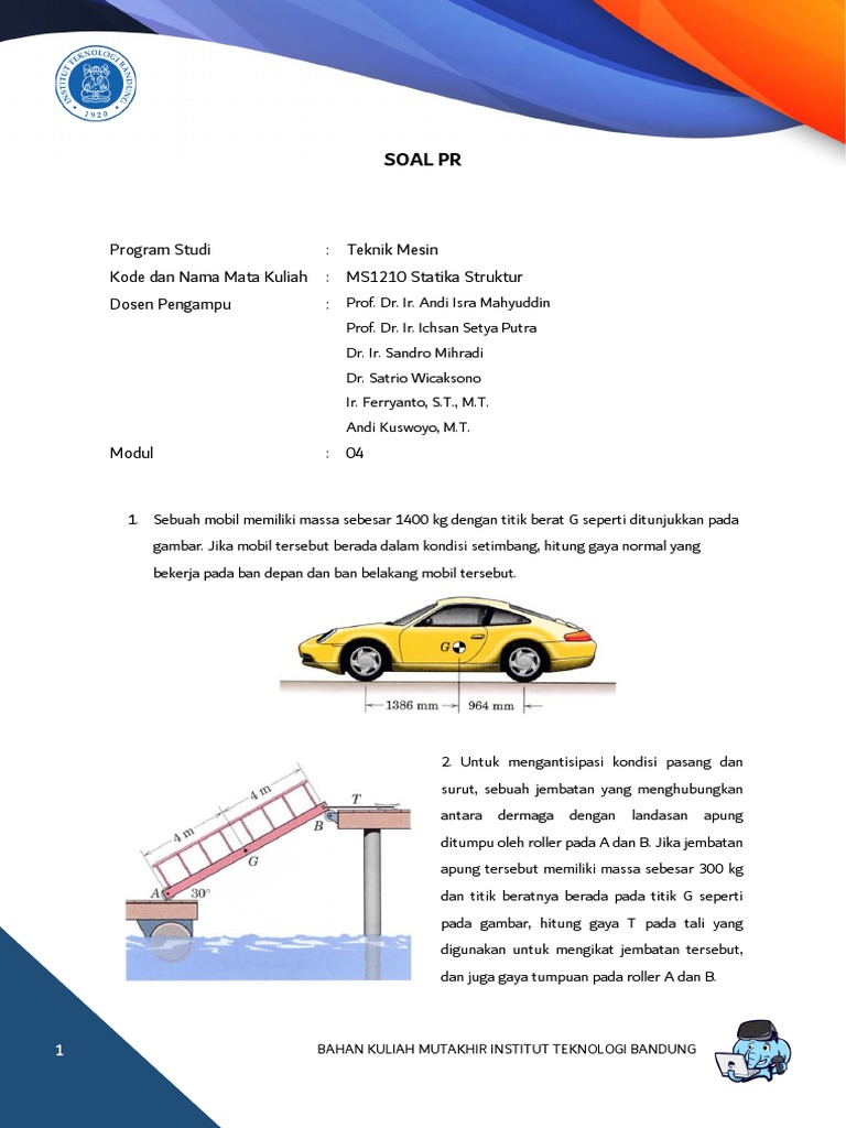 04 Soal Kuis Modul 4 Keseimbangan Benda Tegar | PDF 04 Soal Kuis Modul 4 Keseimbangan Benda Tegar | PDF