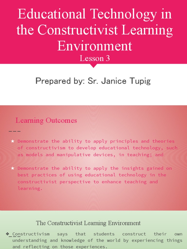 Educational Technology in The Constructivist Learning Environment | Download Free PDF ...