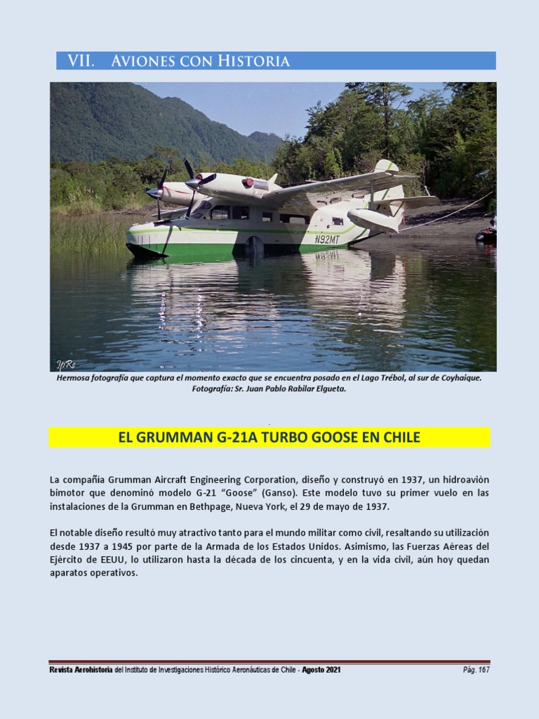 Grumman G-21A Turbo Goose en Chile | PDF | Configuraciones de aeronaves ...