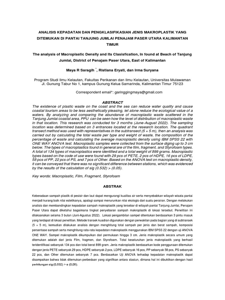 Final_Jurnal Maya Rumondang Saragih | PDF | Polymers | Building Materials