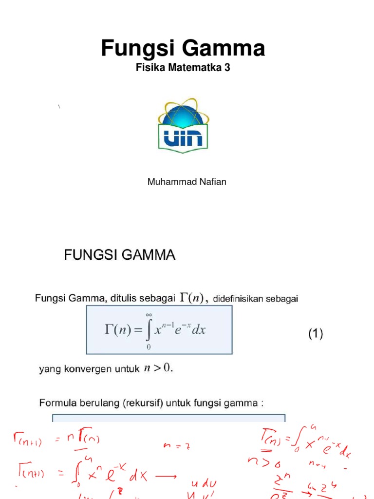 Fungsi Gamma | PDF
