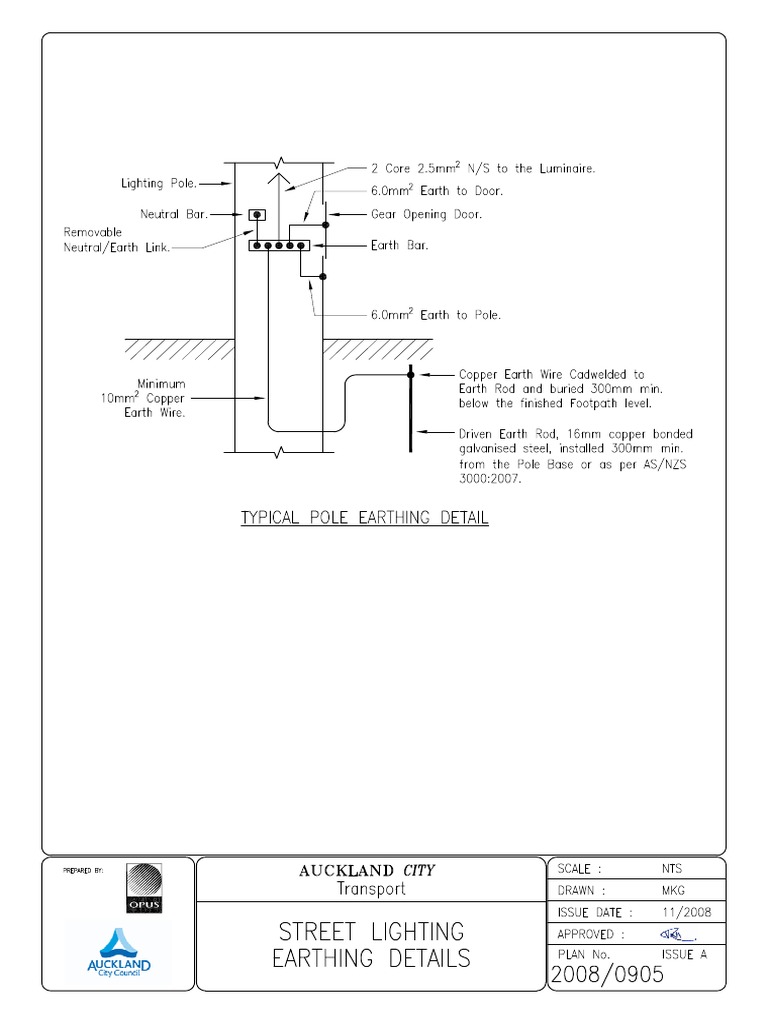0905 Street Lighting Earthing Details | PDF