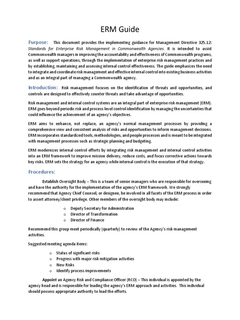 Risk Management | PDF | Risk Management | Internal Control