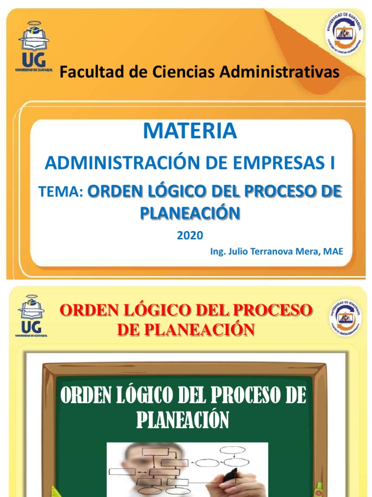 Orden Lógico en la Planeación Empresarial | PDF | Planificación ...