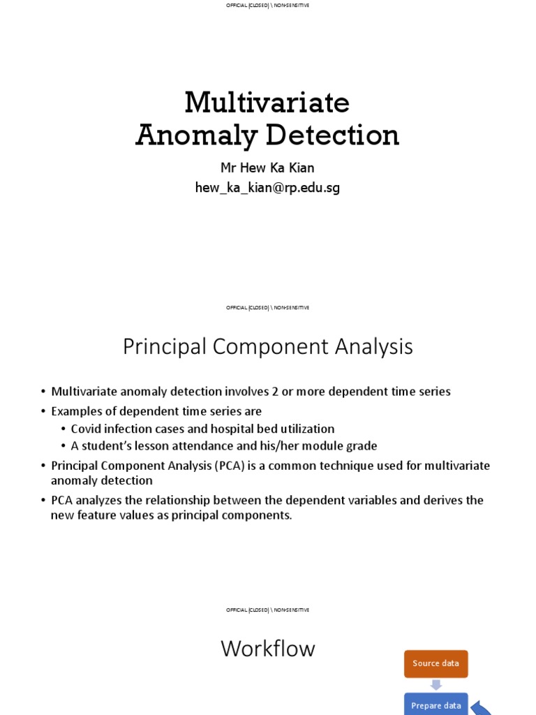 Multivariate Anomaly Detection: MR Hew Ka Kian Hew - Ka - Kian@rp - Edu ...