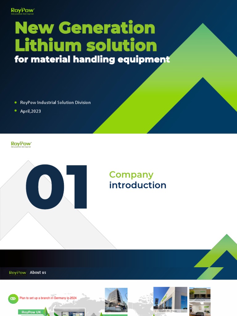 RoyPow Material Handling Lithium Solution 2023 | PDF | Battery Charger ...