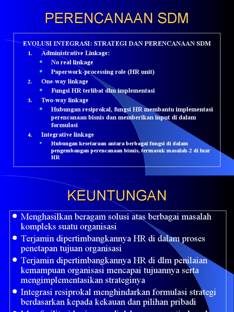 Perencanaan SDM | PDF | Bisnis