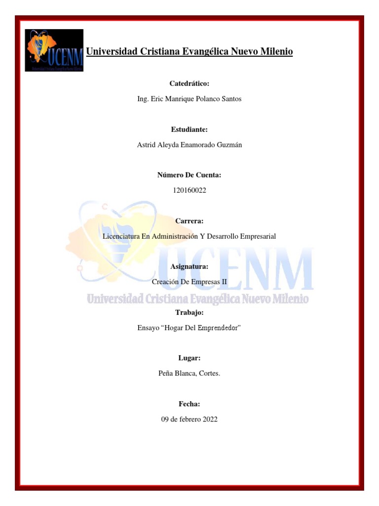 Universidad Cristiana Evangélica Nuevo Milenio: Ing. Eric Manrique ...