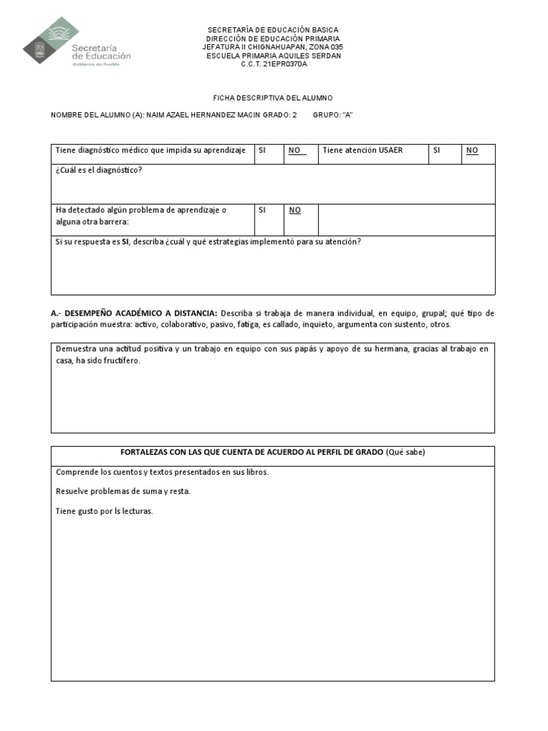 Naim Azael Hernandez Macin | PDF | Educación primaria | Modificación de ...