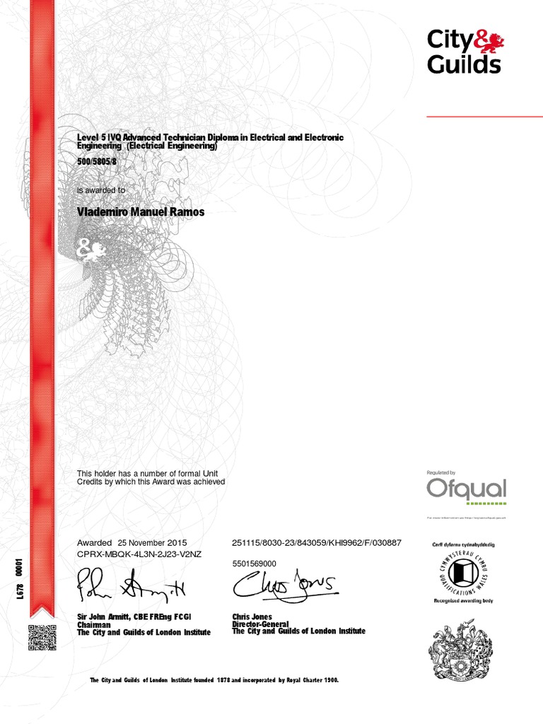 Electronics Engineering Certificate | PDF