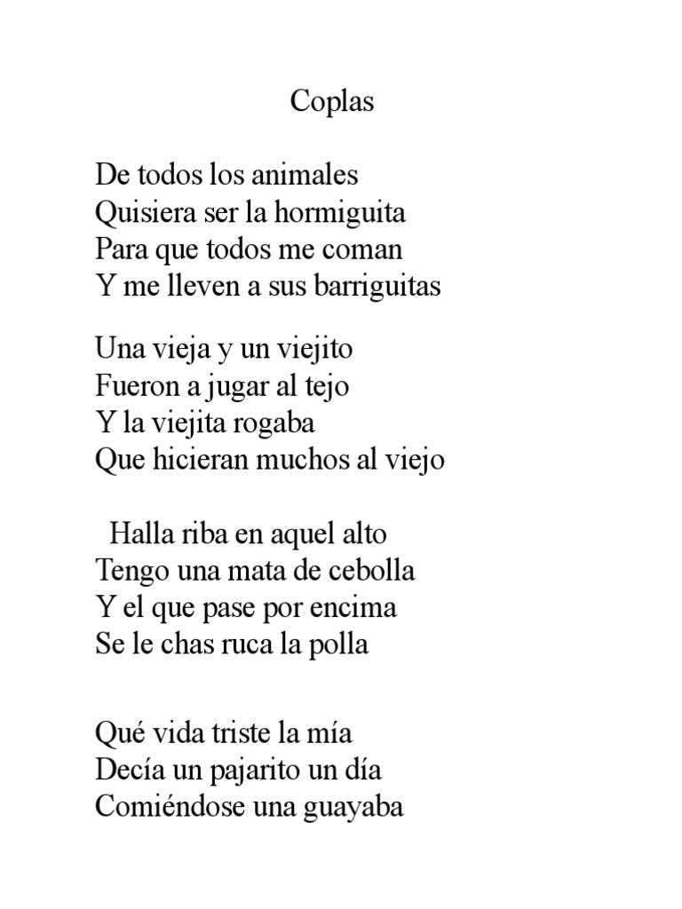 Coplas | PDF