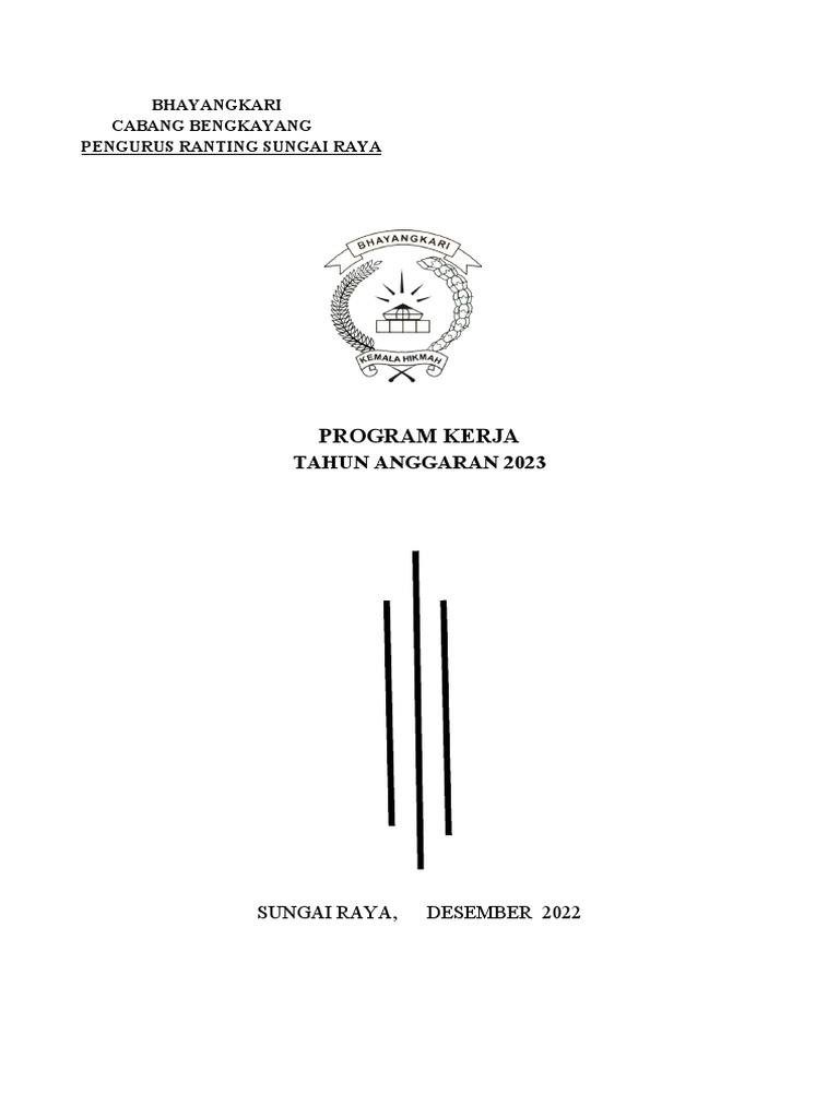 Cover Program Kerja | PDF