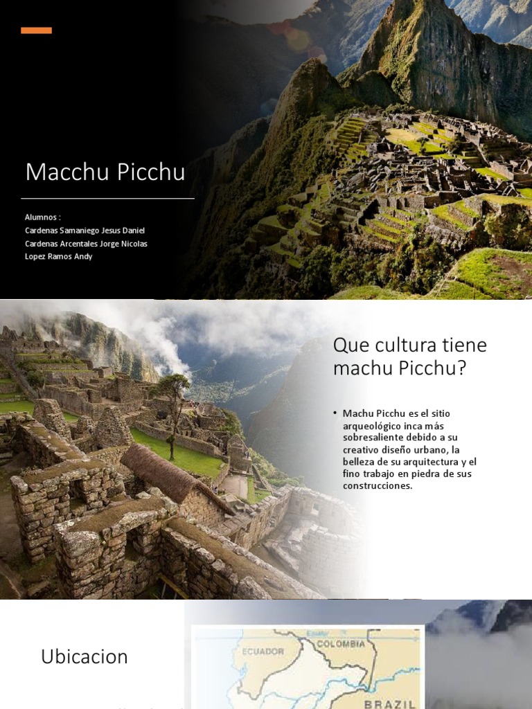 Machu Picchu | PDF | Machu Picchu | Imperio Inca