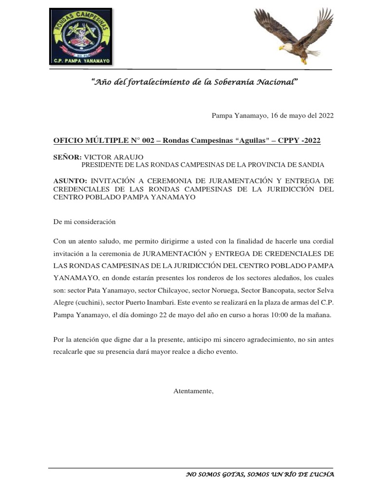 Oficio Múltiple #002 | PDF