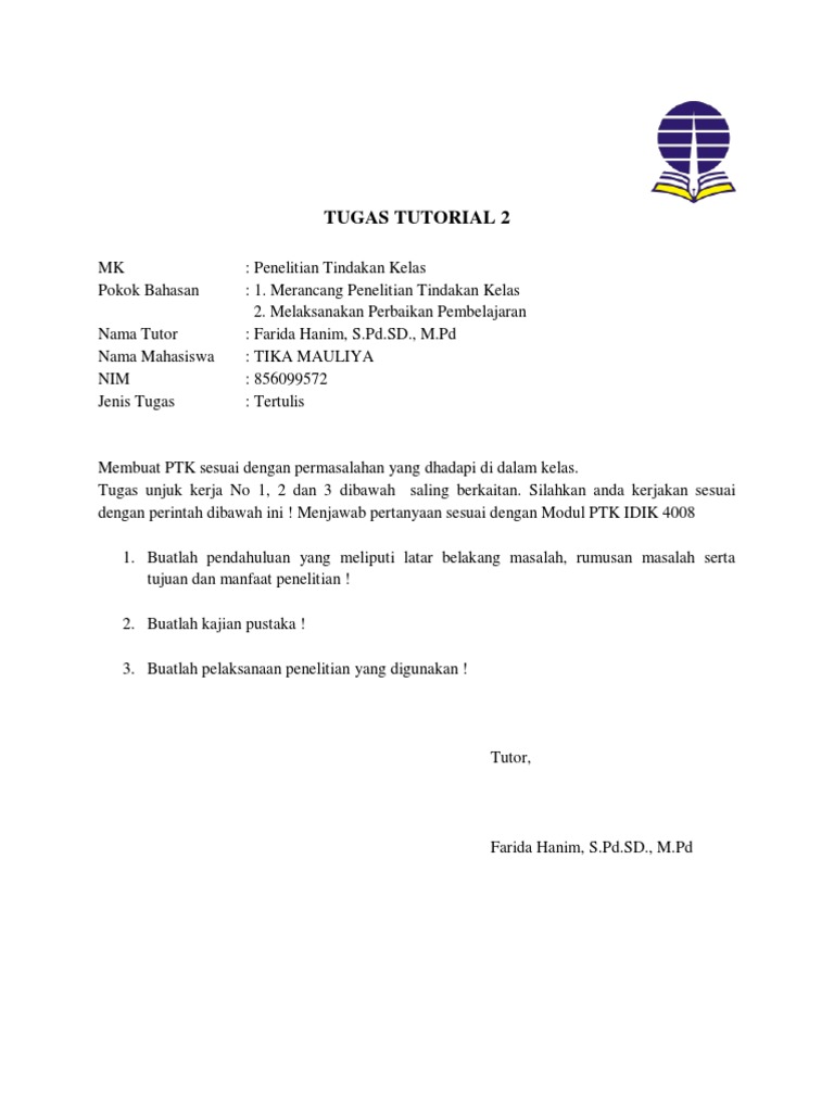 Tugas Tutorial 2 PTK Tika Mauliya | PDF