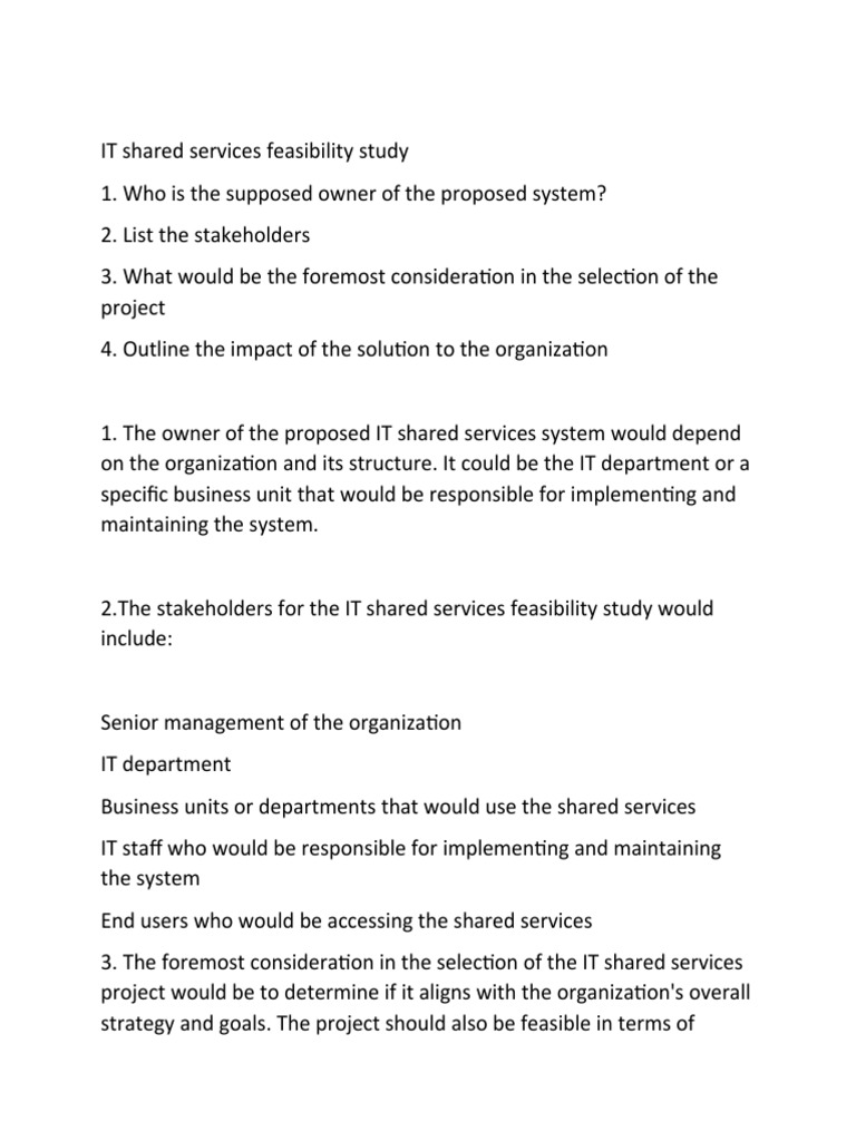 It Shared Services | PDF | Entrepreneurship | Innovation