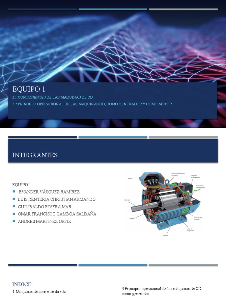 Equipo 2.1 2.2 | PDF | Generador eléctrico | Inductor