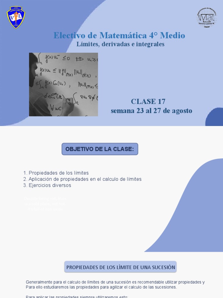 Clase_17_limites_derivadas_integrales | PDF | Límite (Matemáticas ...