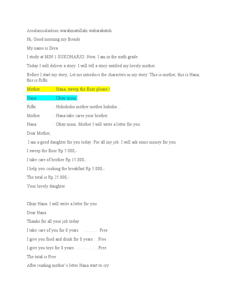 Mother Tell Story | PDF