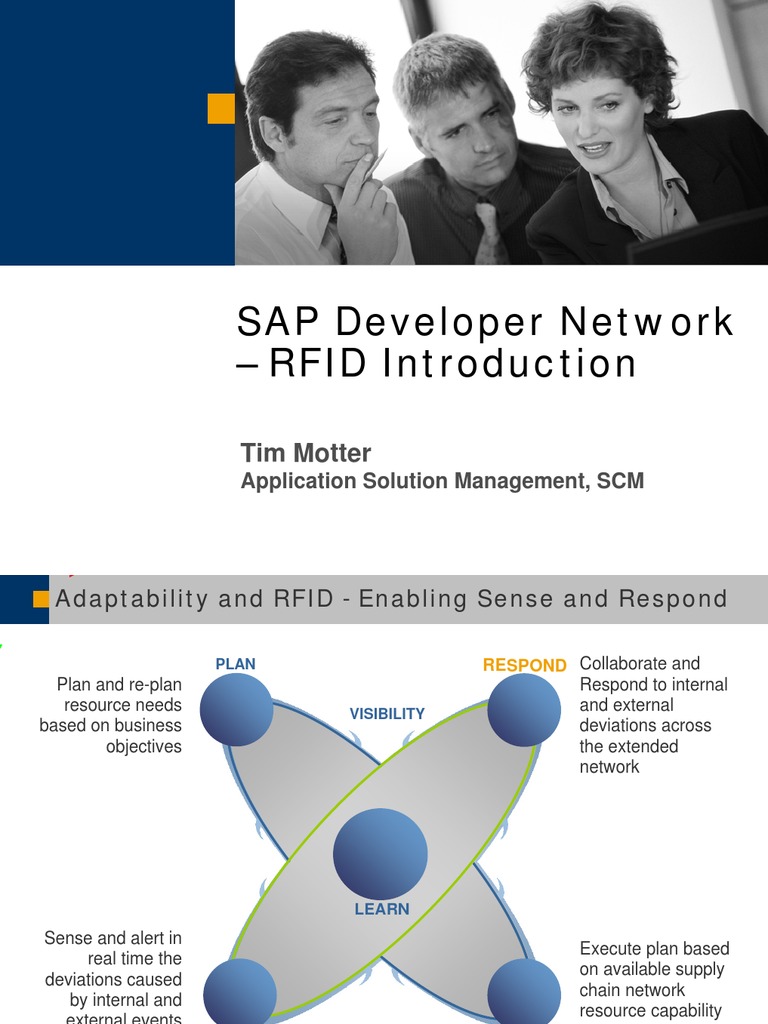 SAP Developer Network - RFID Introduction: Tim Motter | PDF