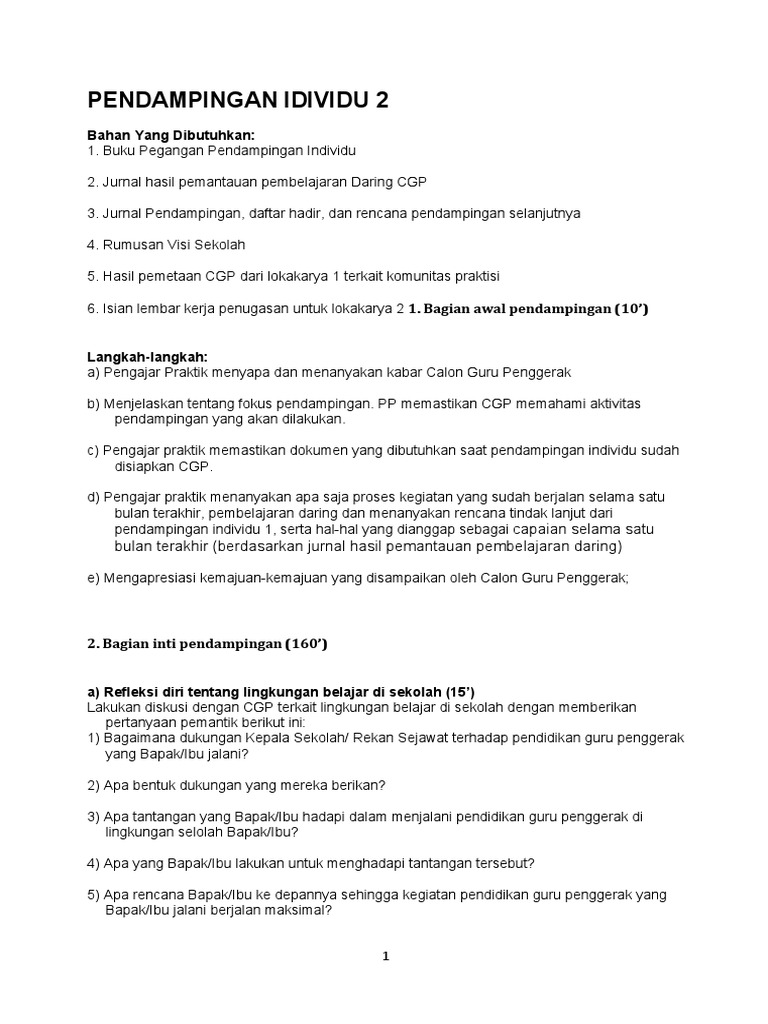 Langkah-Langkah Pi-2 | PDF