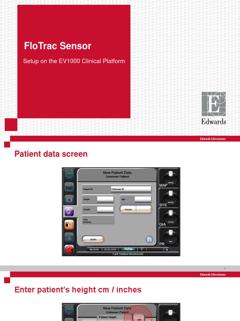 FloTrac Sensor Patient Setup | PDF | Damping | Medicine
