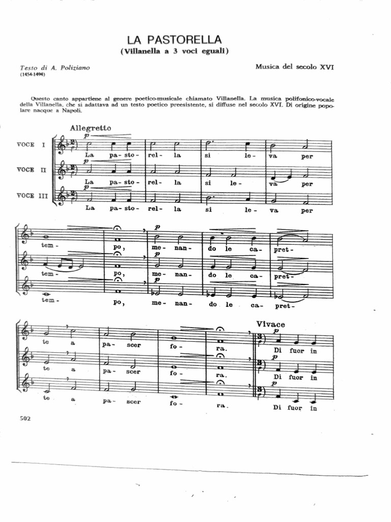 La Pastorella | PDF