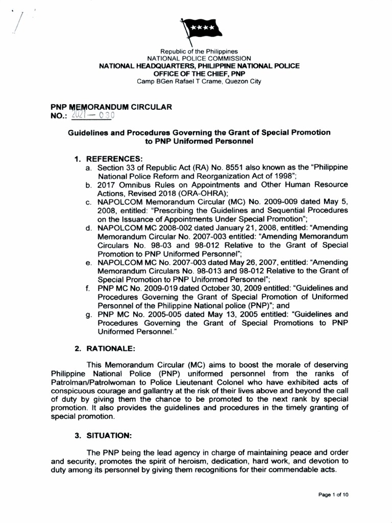 PNP-MC-No.-2021-030-dtd-Mar-25-2021 | PDF