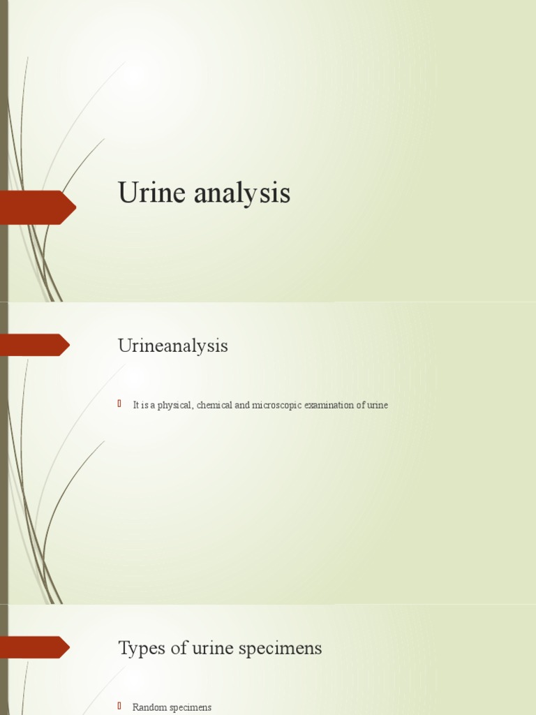 Urine Analysis | PDF