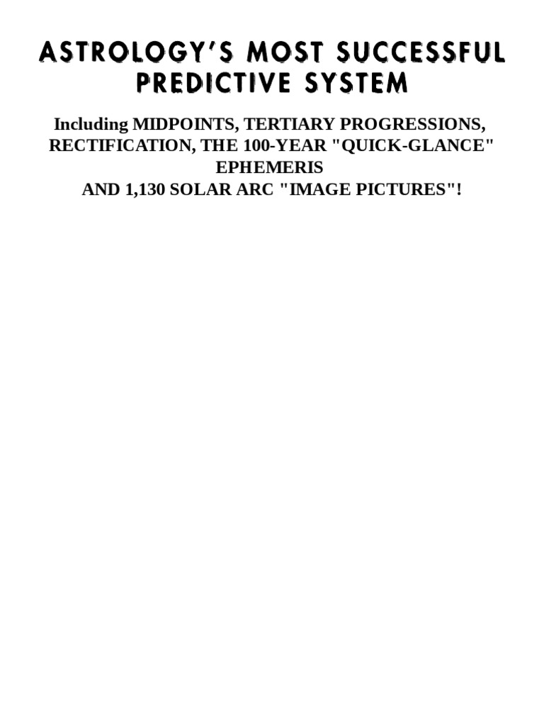 Jyotish - 2001 - Solar Arcs - Astrology's Most Successful System - Noel ...