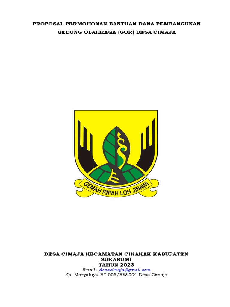 Proposal Gedung Olahraga | PDF