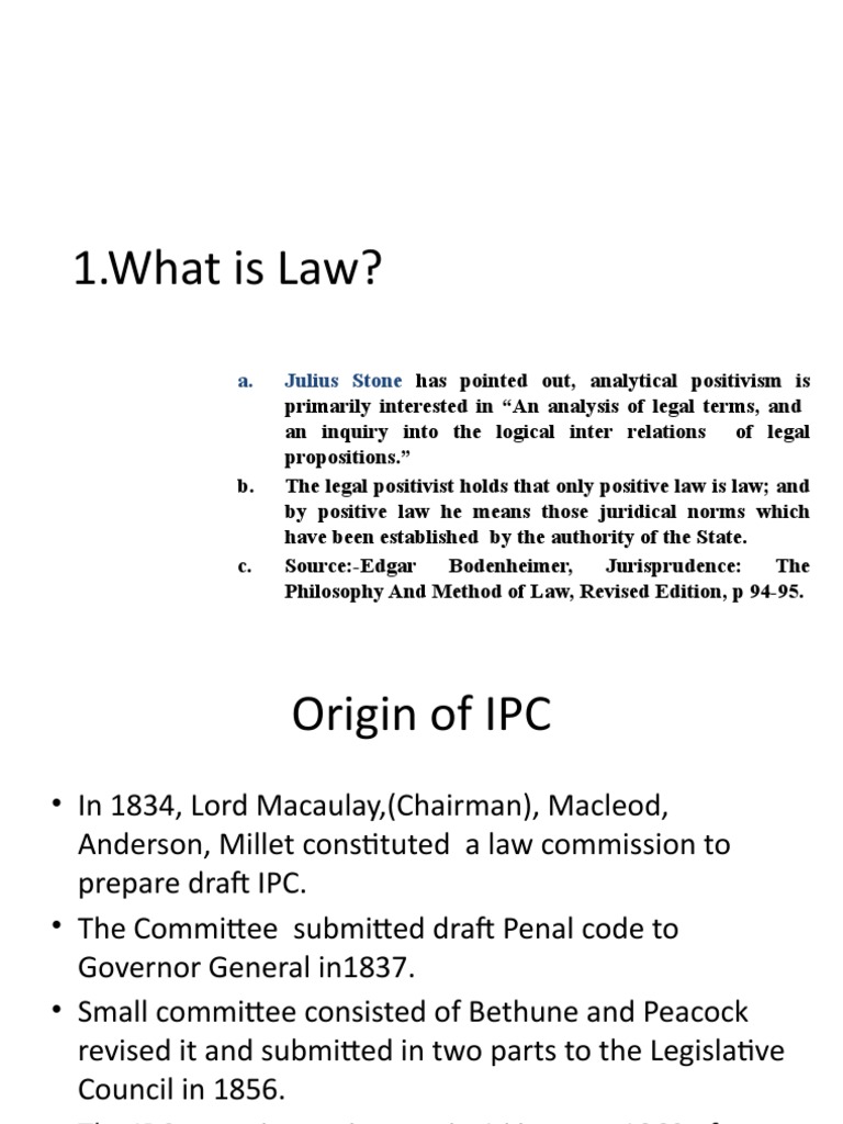 Origin of IPC | PDF | Mens Rea | Jurisprudence