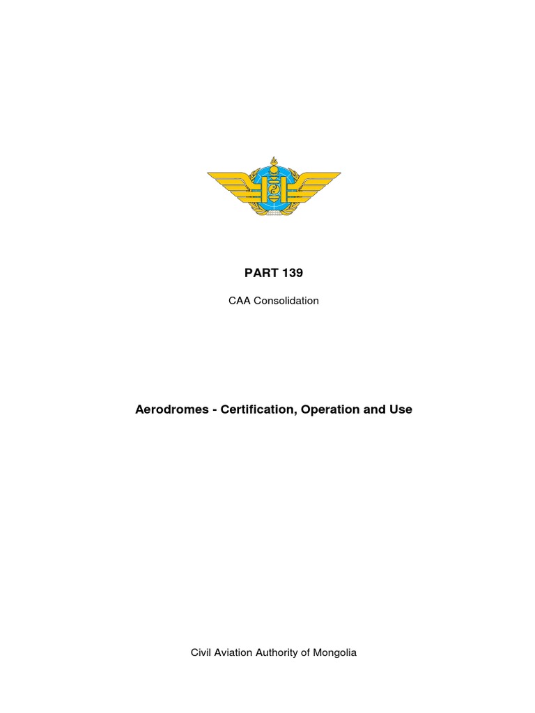 Aerodrome Certification Rules Mongolia | PDF | Aerodrome | Instrument ...
