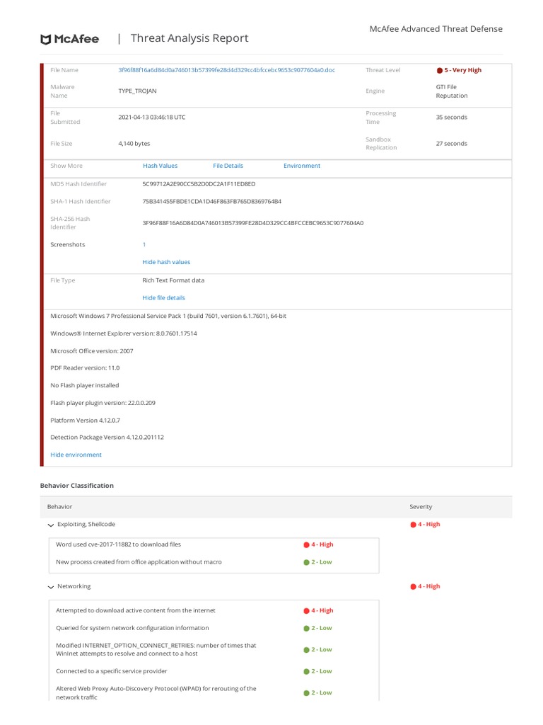 Threat Analysis Report | PDF | Windows Registry | Scripting Language