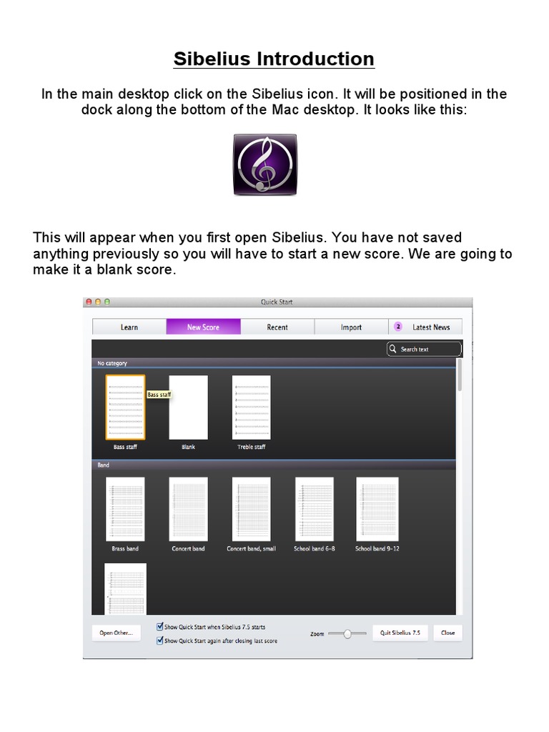 Sibelius 7 Booklet Word | PDF | Point And Click | Cursor (User Interface)