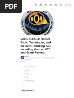 SANS Course Program | PDF | Security | Computer Security