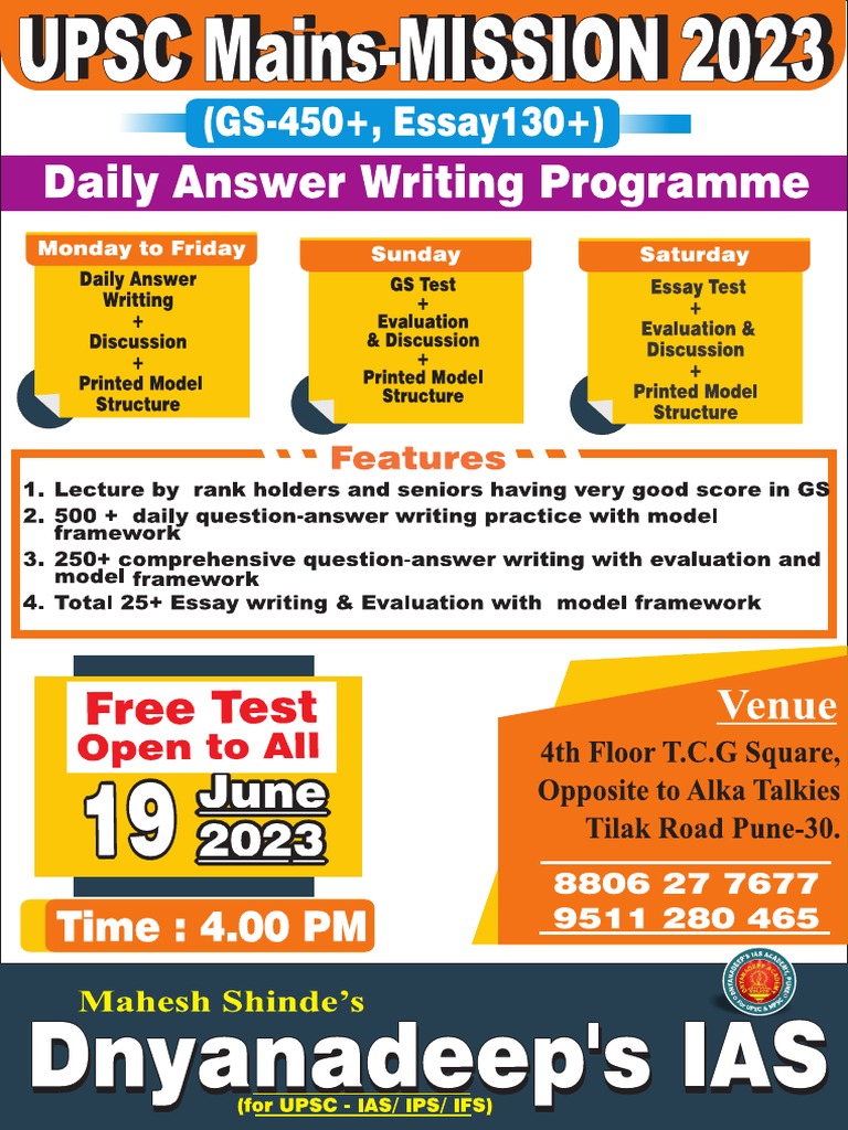 Upsc Mains-Mission 2023 | PDF | Governance | Morality