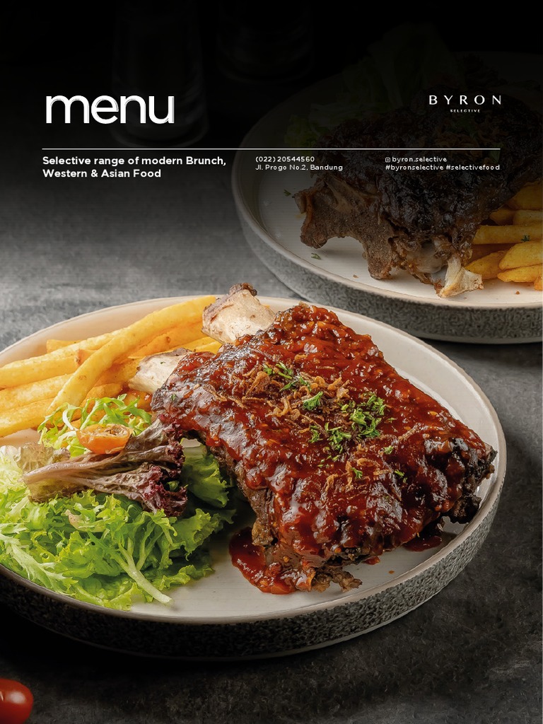 Menu Byron Selective | PDF | Pasta | Sauce