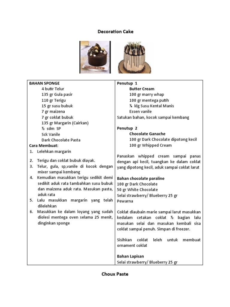 Resep Ukk Produk Pastry 2023 | PDF