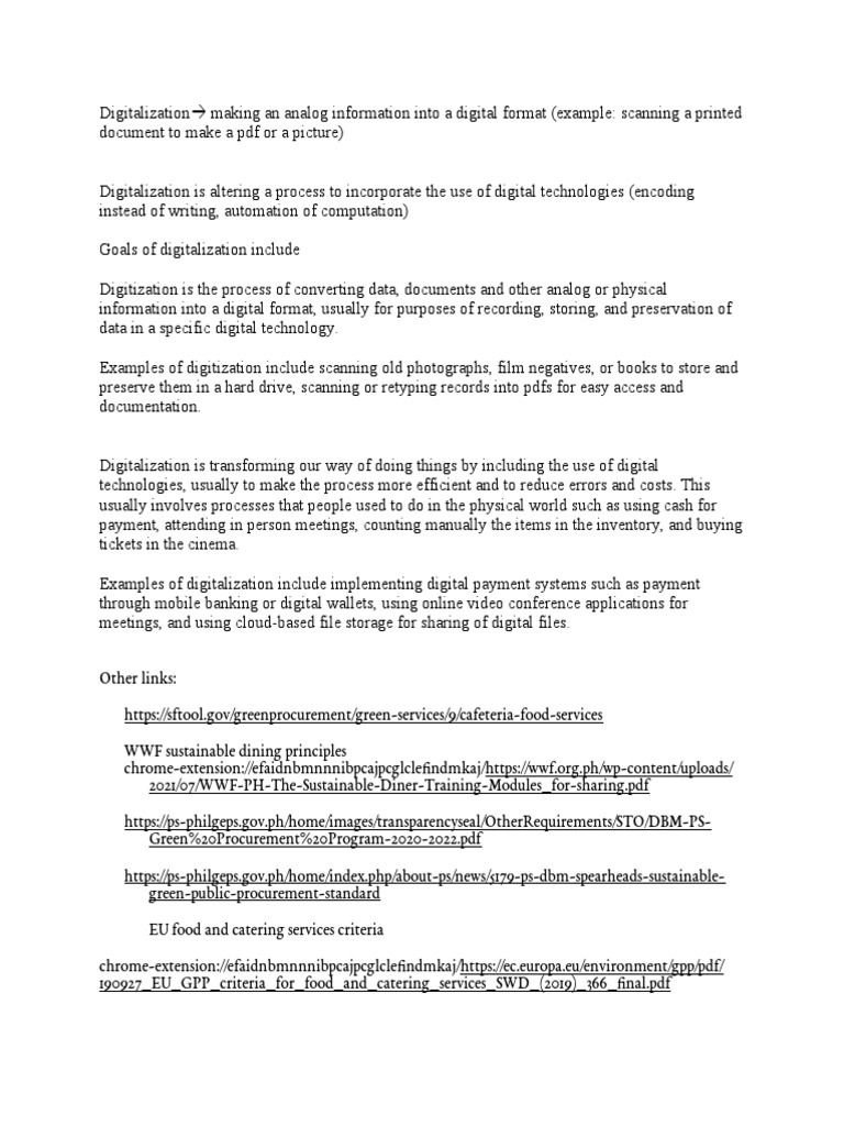 Digitalization Vs DIgitization | Download Free PDF | Digital Technology ...