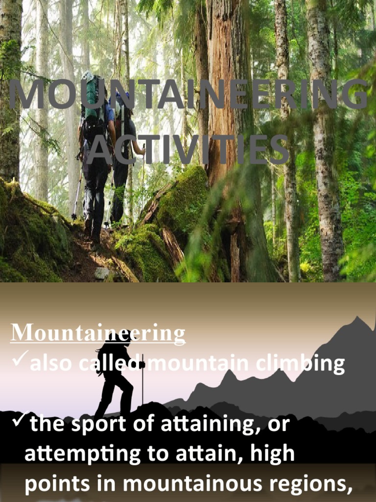 Essential Guide to Mountaineering Activities | PDF