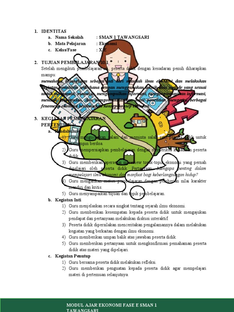 MA Ekonomi Kelas X TP 1 | PDF | Karier & Perkembangan