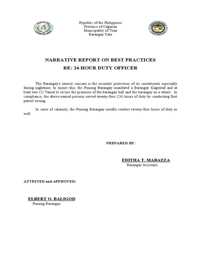 Narrative Best Practices | PDF | Safety | National Security