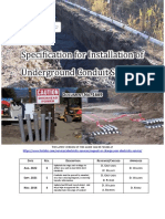 Specification For Installation of Underground Conduit Systems (Fortis ...